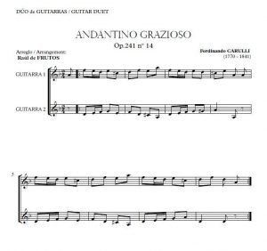 Andantino Grazioso Op.241 (Carulli) GRATIS - Guitarraul