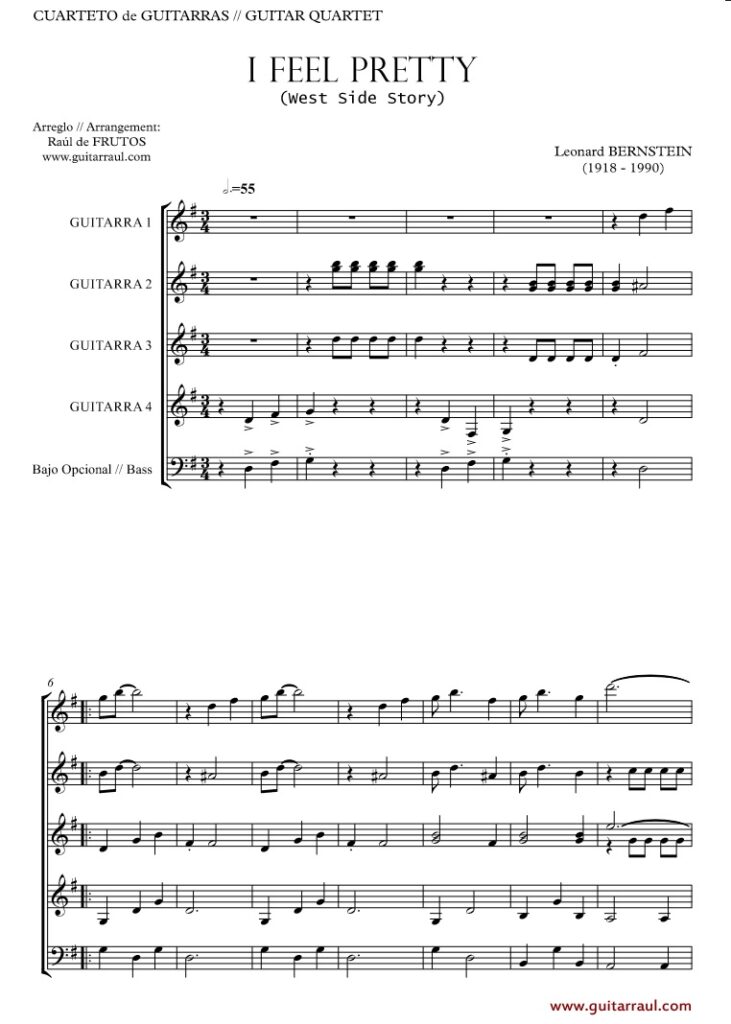 I feel pretty "West Side Story"(Bernstein) - Guitarraul