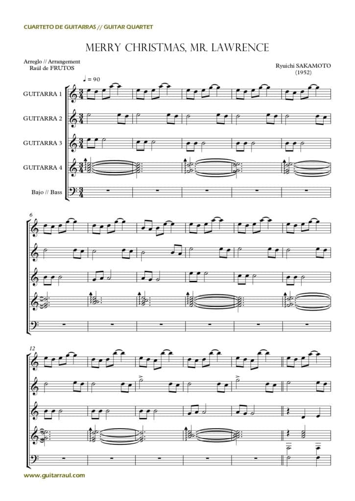Merry Christmas, Mr. Lawrence - Guitarraul