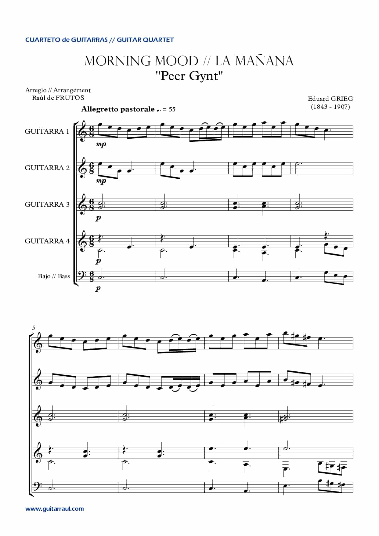 Morning Mood "Peer Gynt" (GRIEG) - Guitarraul